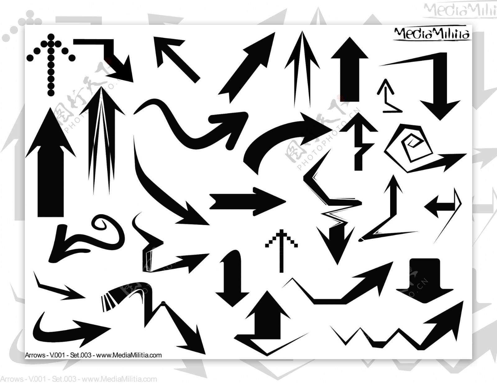 箭头矢量图图片素材-编号03694267-图行天下