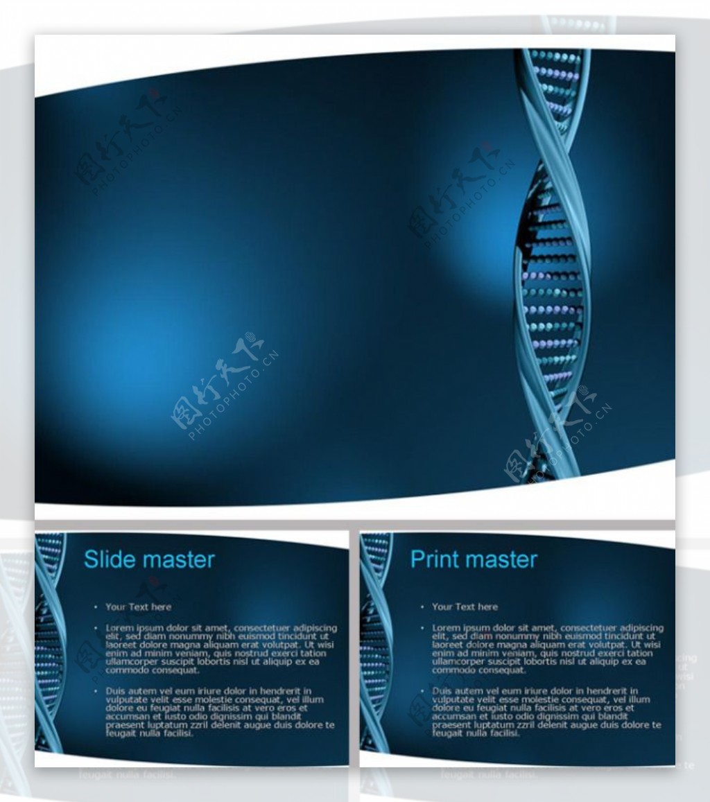 DNA监测ppt模板图片素材-编号06096797-图行天下