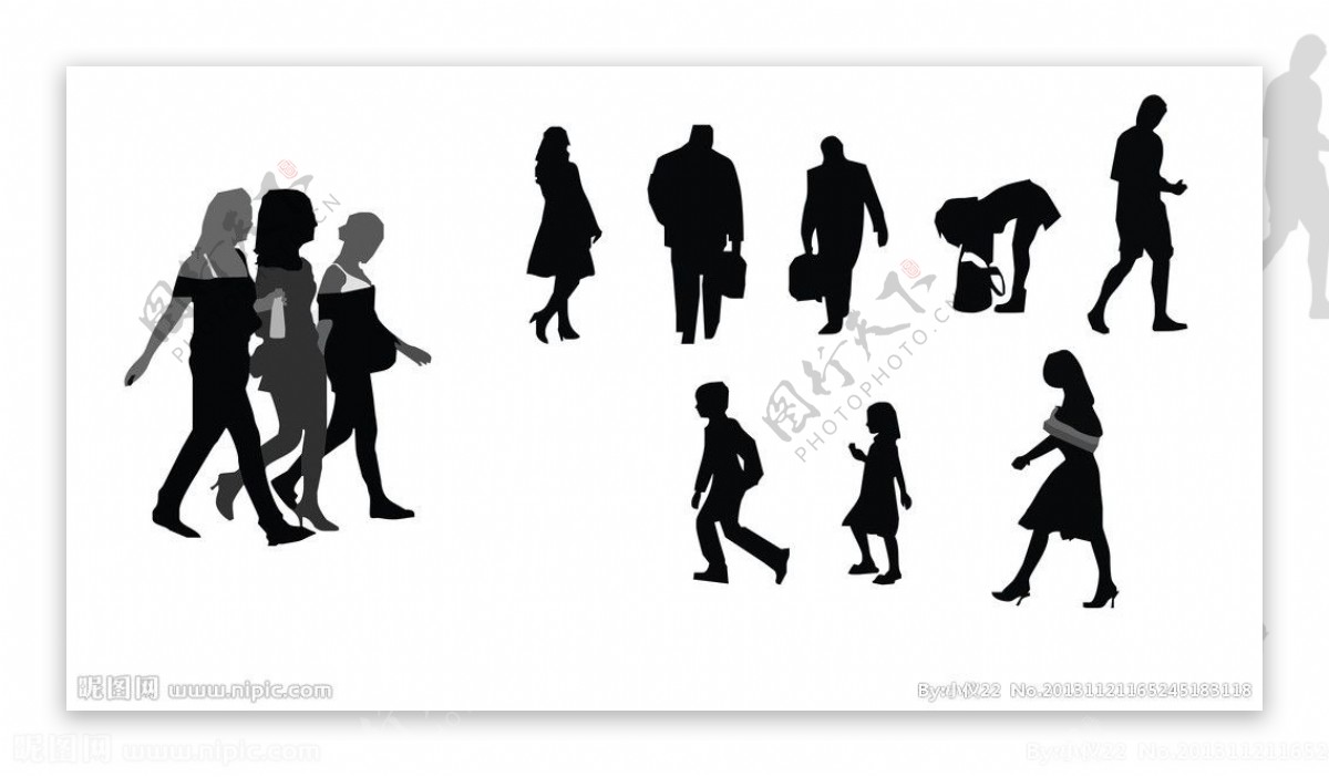 人的剪影图片素材-编号08527887-图行天下
