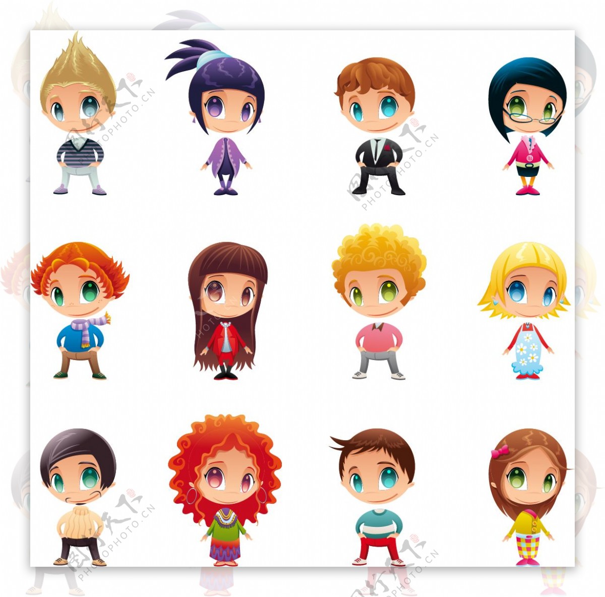 卡通小朋友图片素材-编号09007777-图行天下
