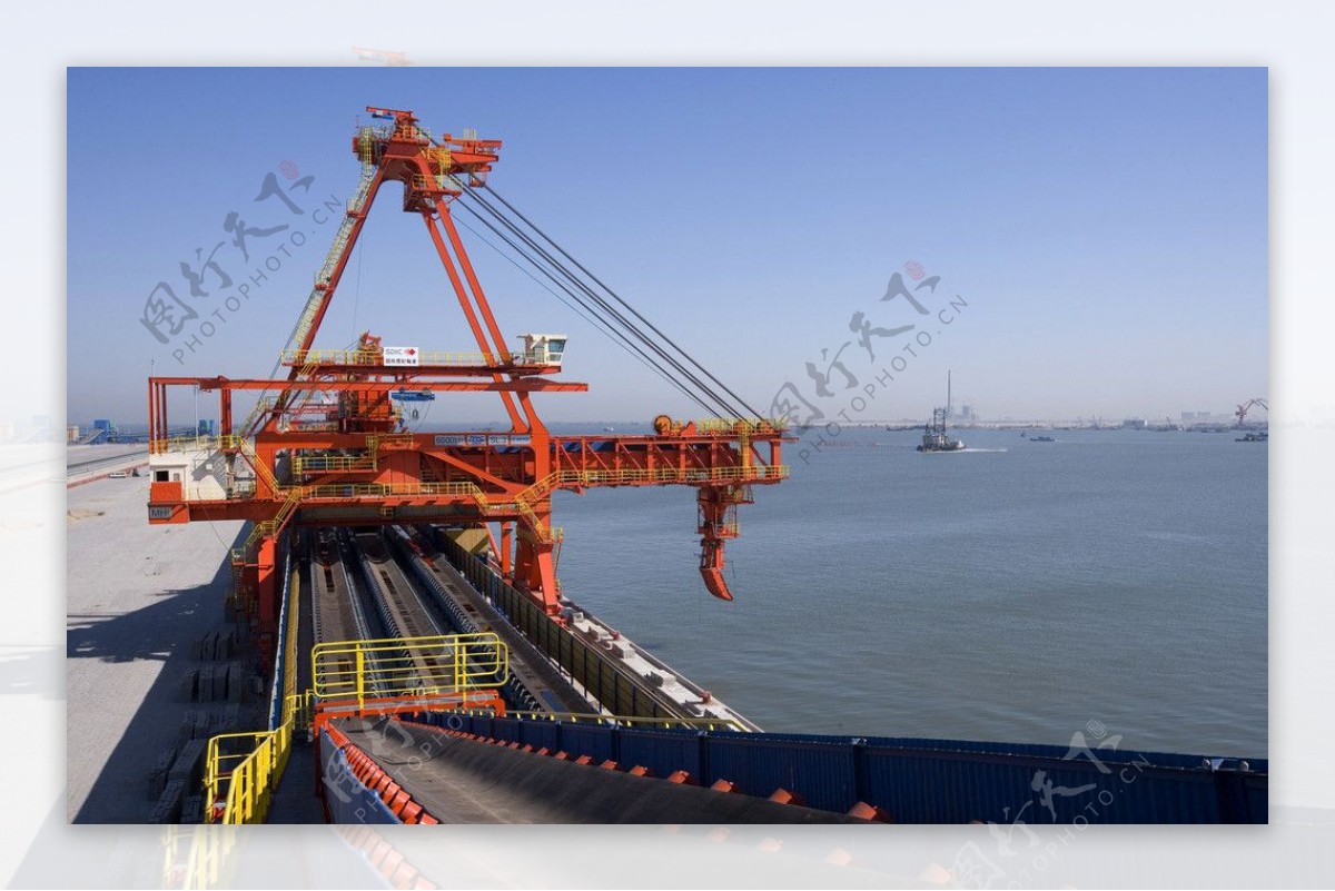 煤炭港口传送带图片素材-编号12122727-图行天下