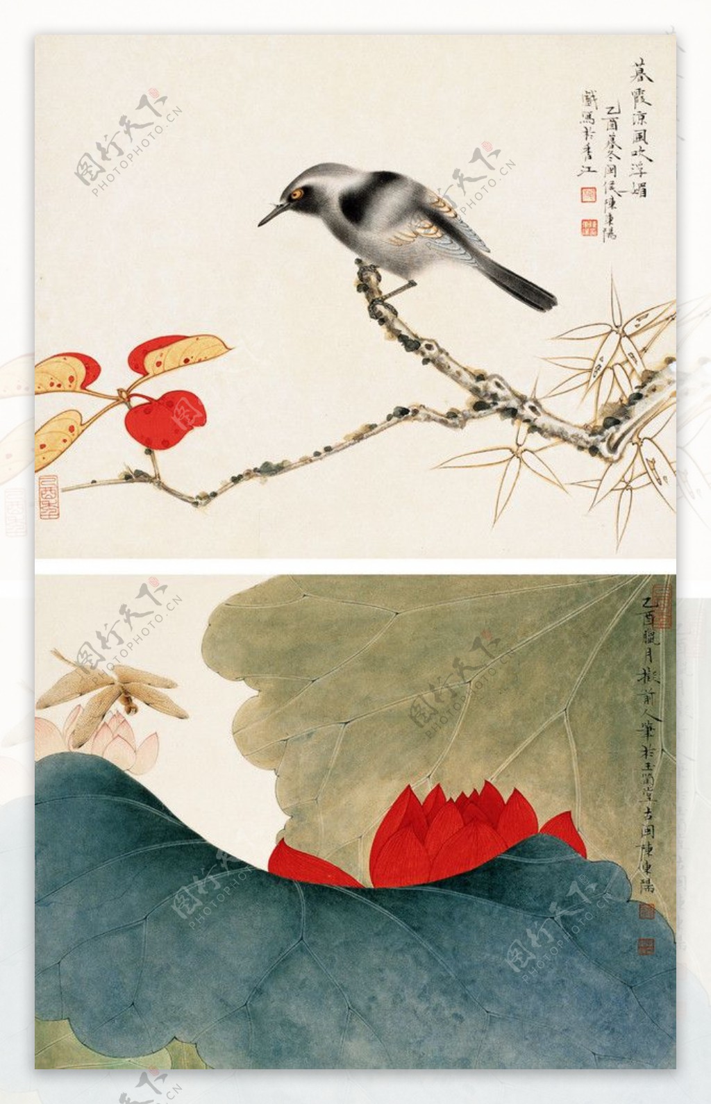 陈东阳国画花鸟镜心图片素材-编号12700127-图行天下