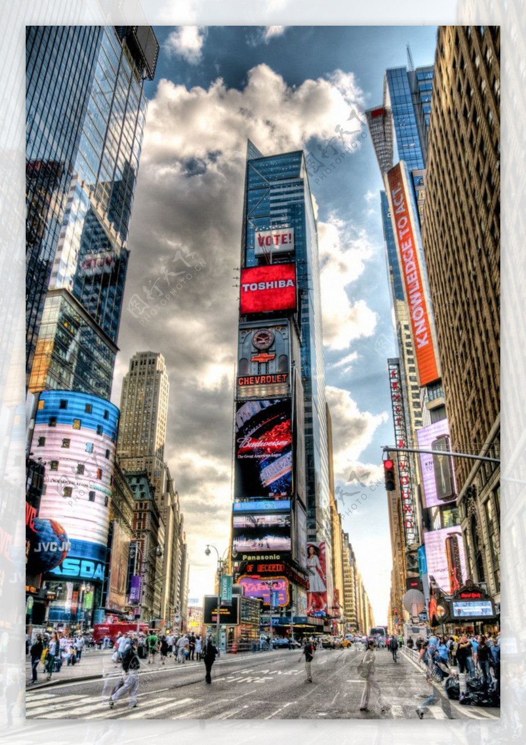 风景名胜建筑景观自然风景旅游印记纽约市时代广场图片素材-编号13597497-图行天下
