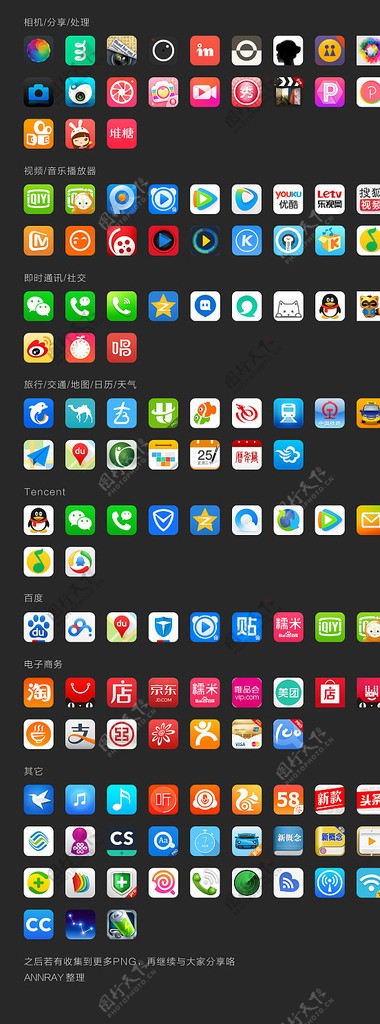 130个常见APPICON图片素材-编号24253277-图行天下