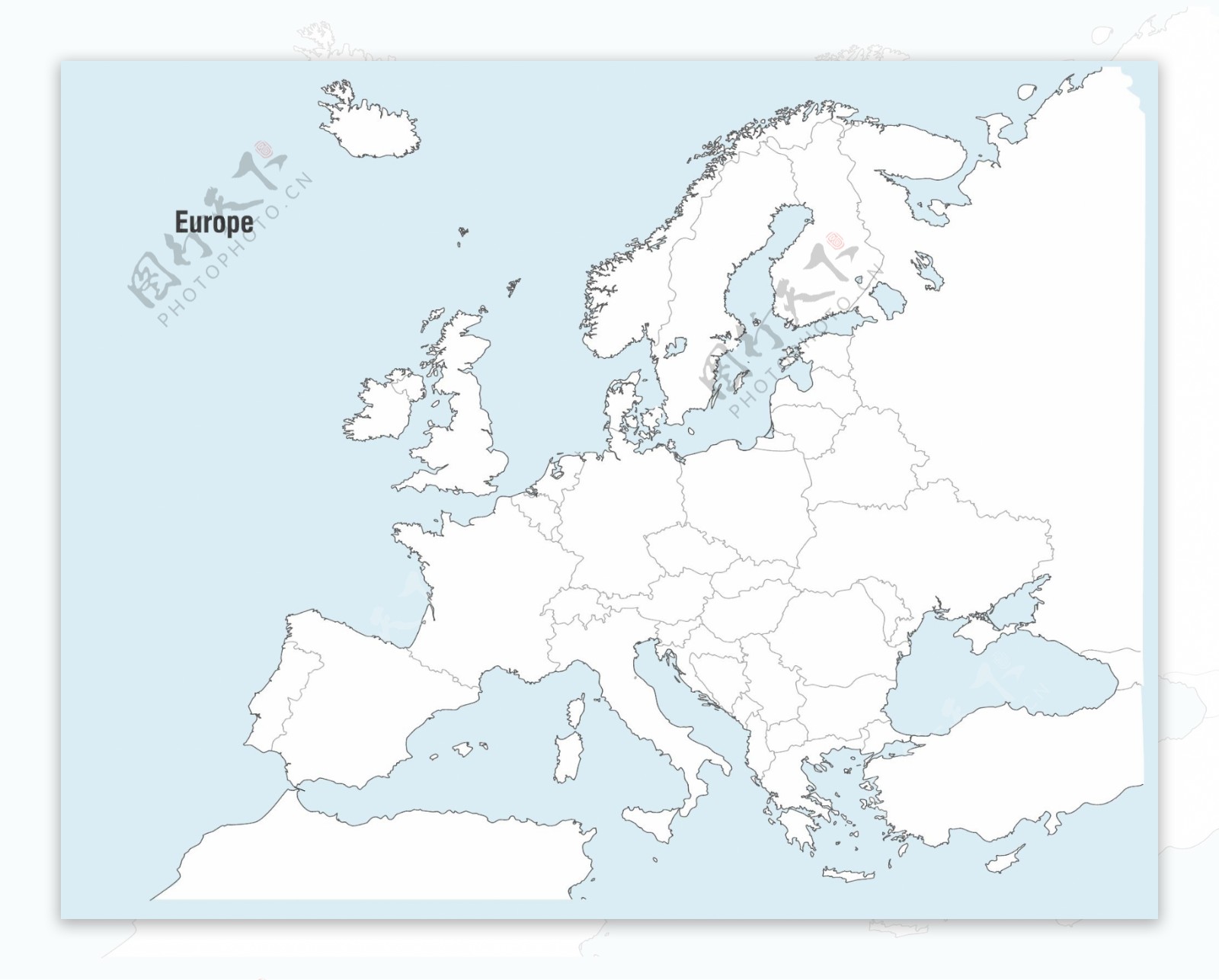 欧洲地图图片素材-编号26016977-图行天下