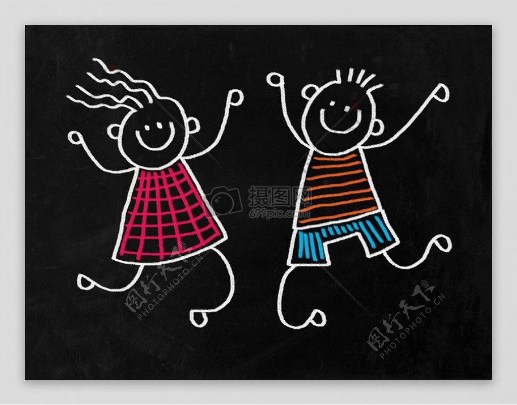 抽象的两个人图片素材-编号26181007-图行天下