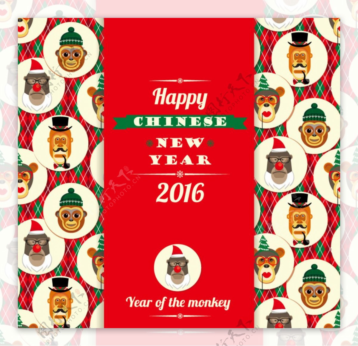 卡通猴子图片素材-编号26777007-图行天下