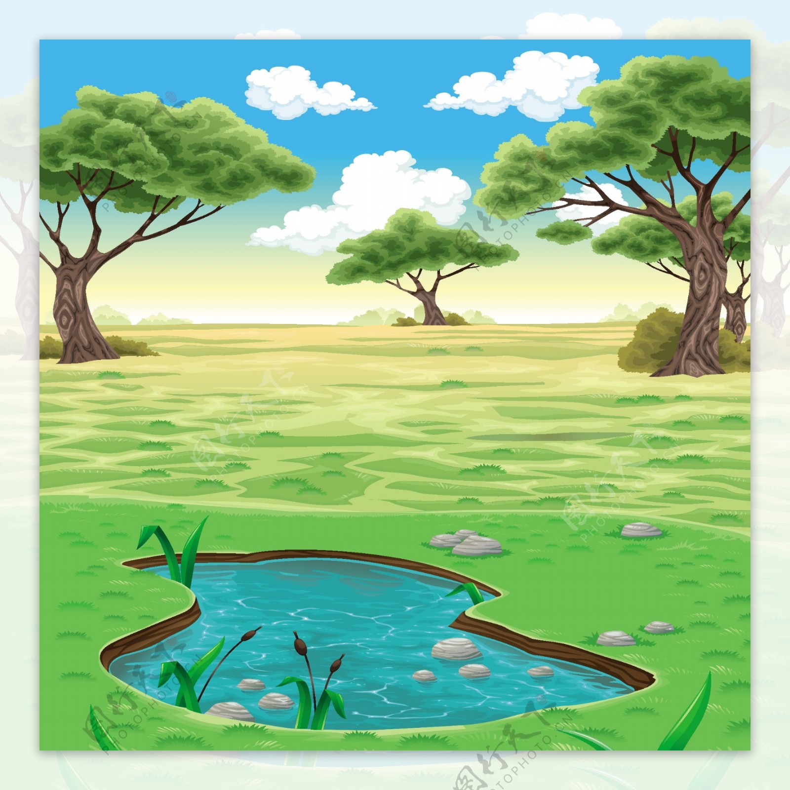 卡通森林图片素材-编号30920627-图行天下