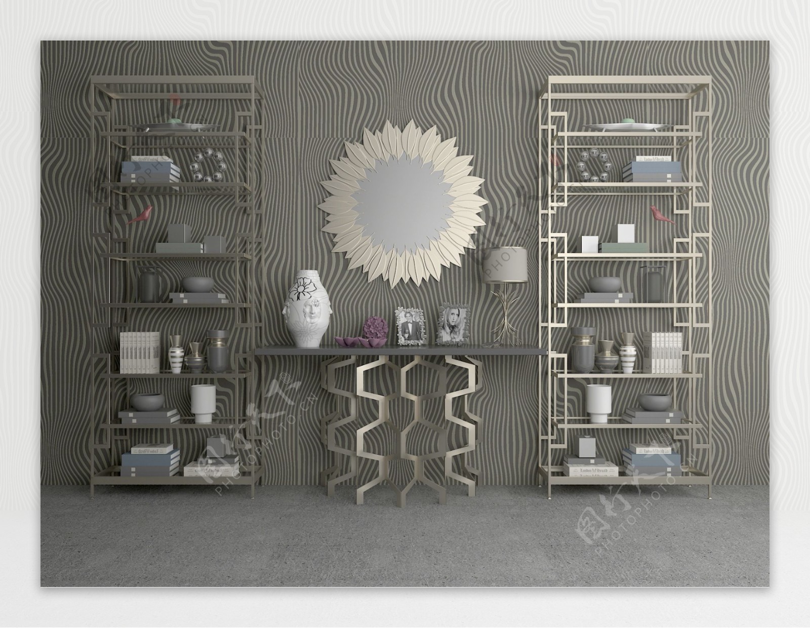 欧式奢华置物架图片素材-编号31075007-图行天下