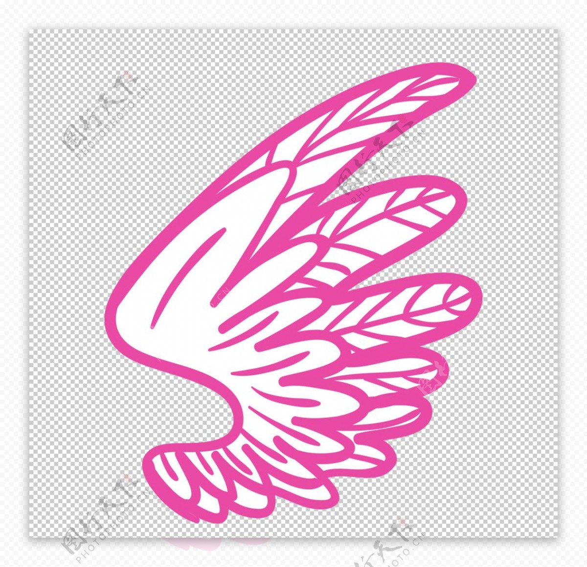 卡通翅膀图片素材-编号31299107-图行天下