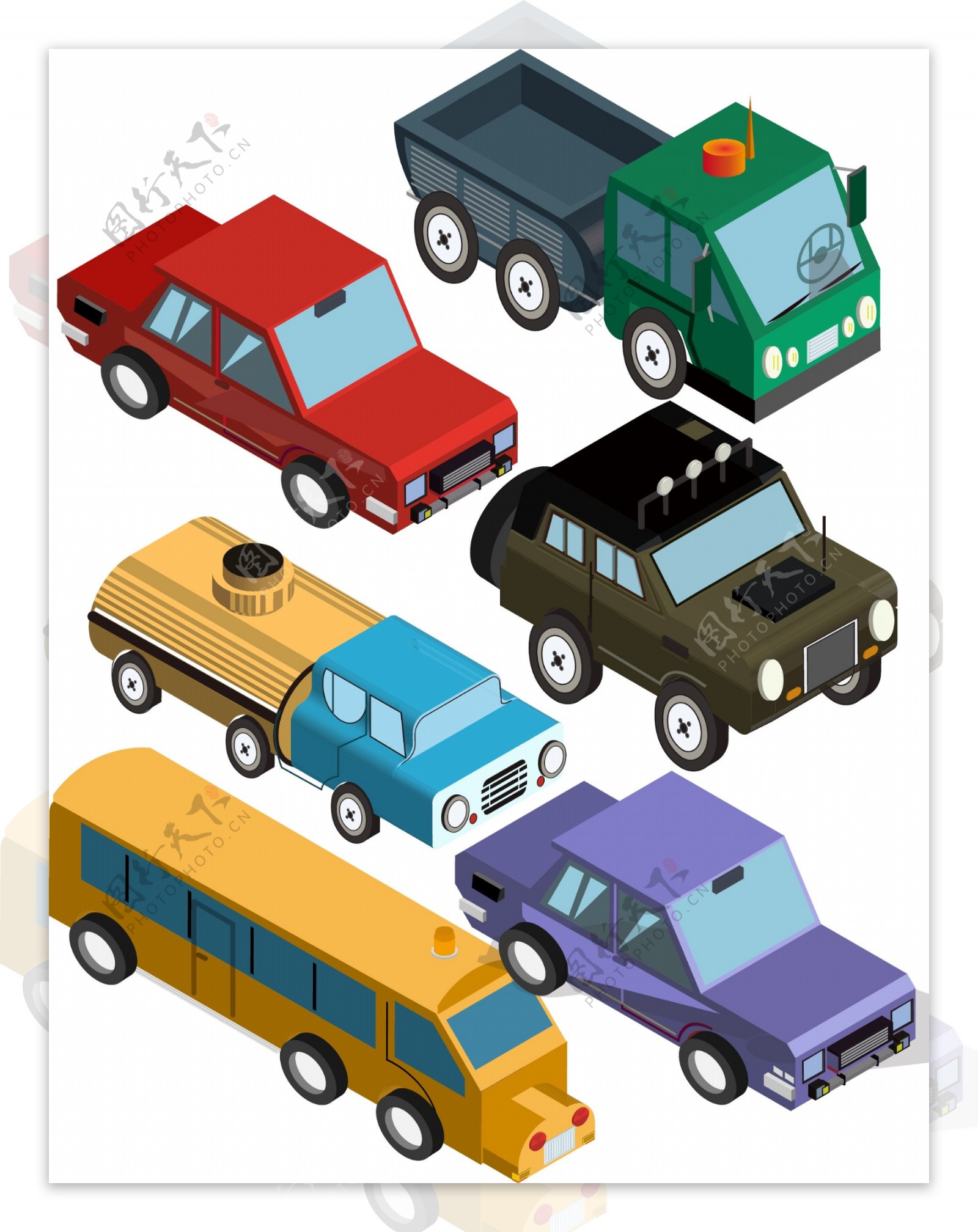 2.5D汽车吉普货车油车轿车AI图片素材-编号31977637-图行天下