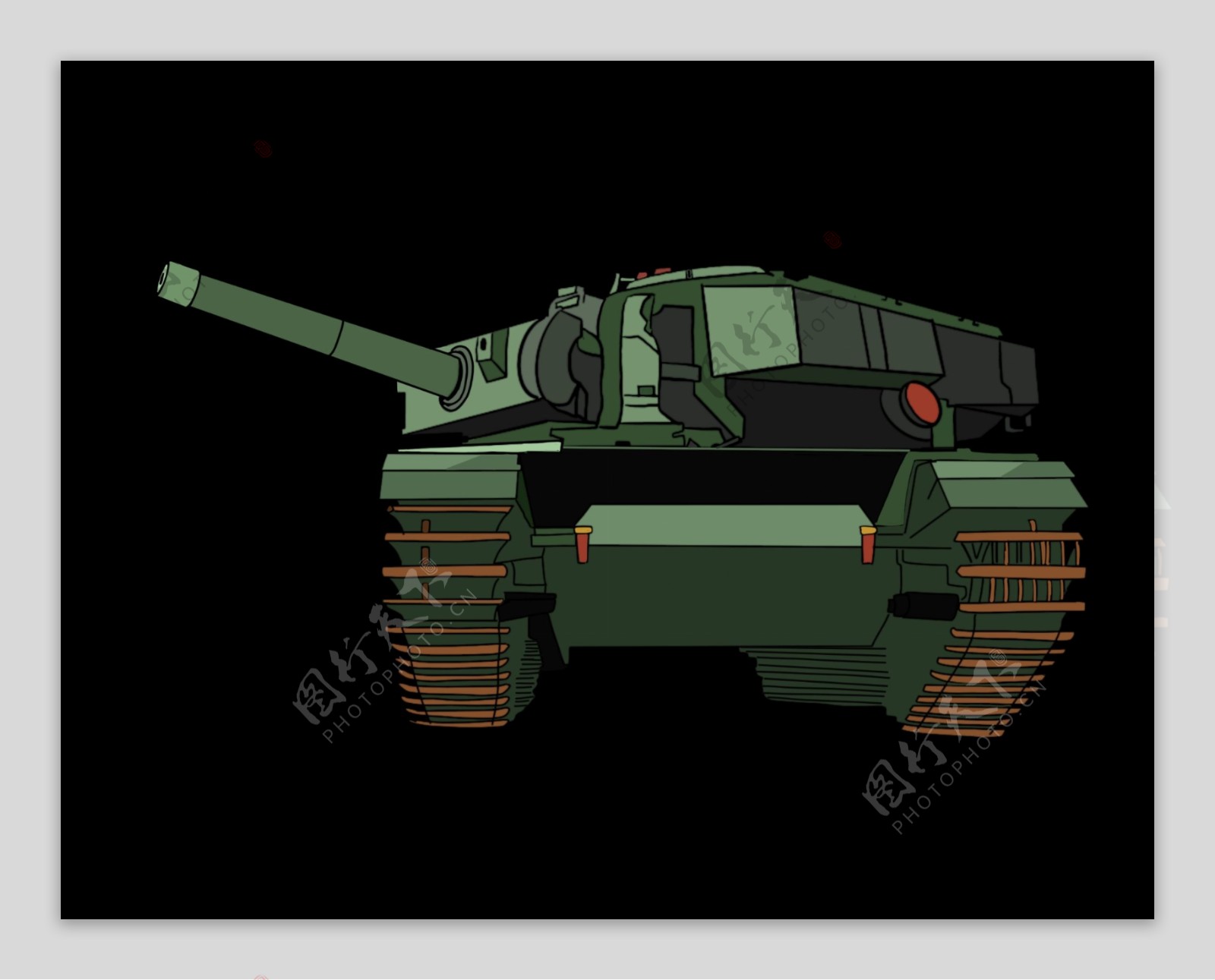 军事迷彩坦克插画图片素材-编号32401207-图行天下