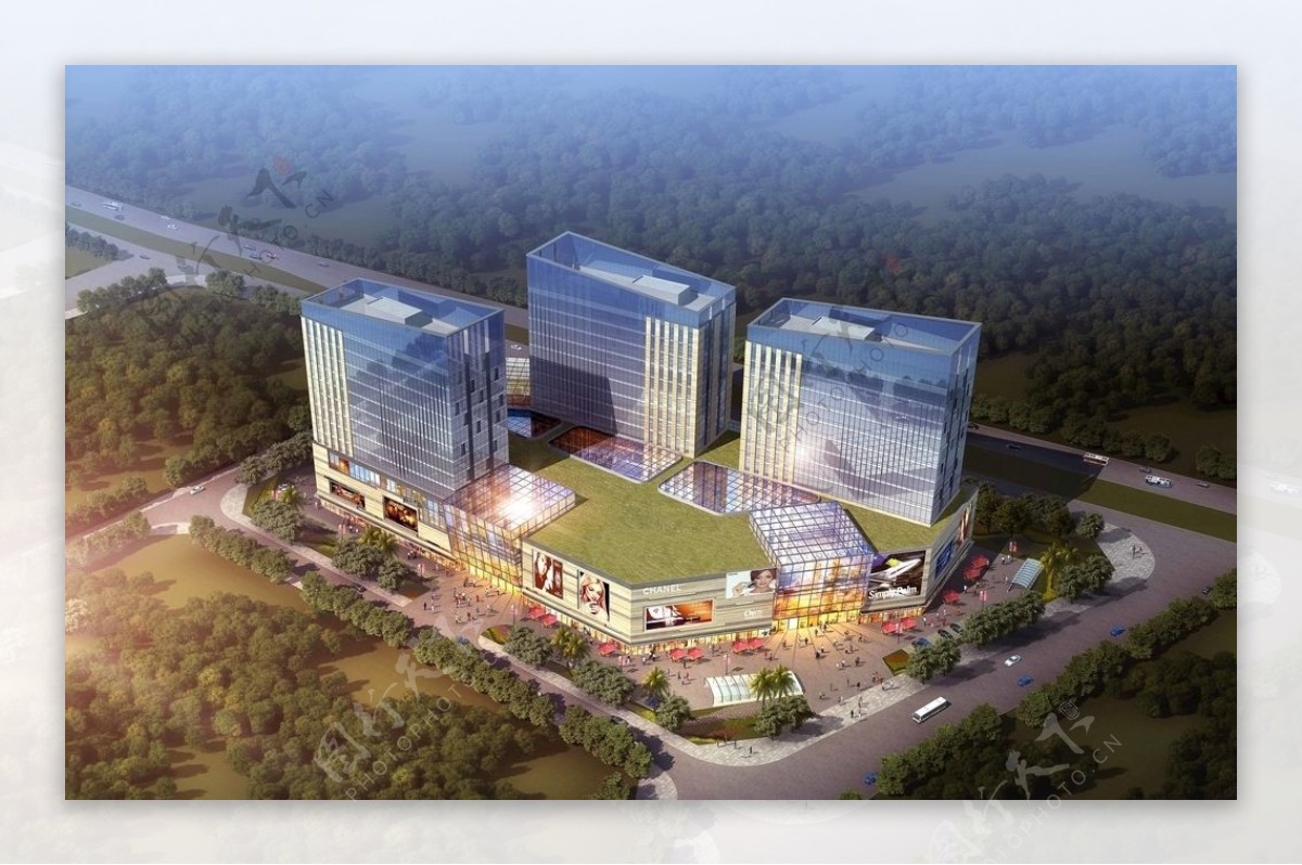 商业街效果图图片素材-编号36899787-图行天下