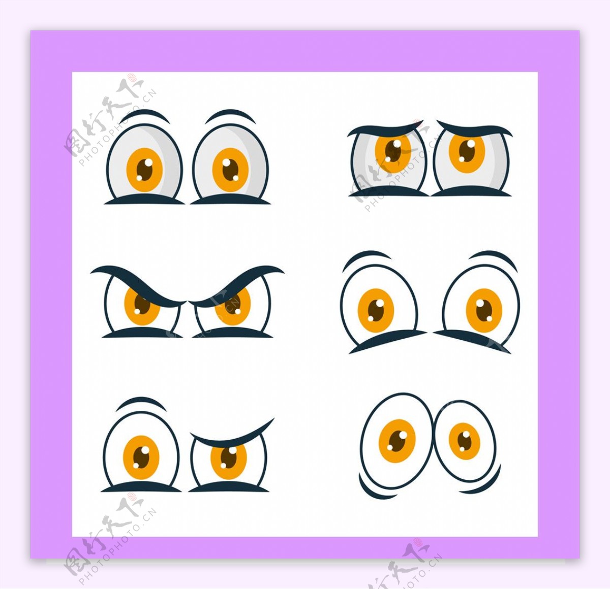 卡通眼睛图片素材-编号37046747-图行天下