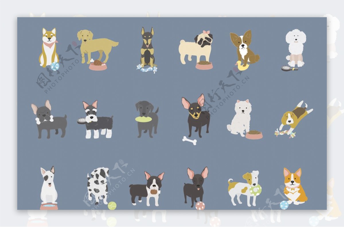 狗DOG动物卡通图片素材-编号39457257-图行天下