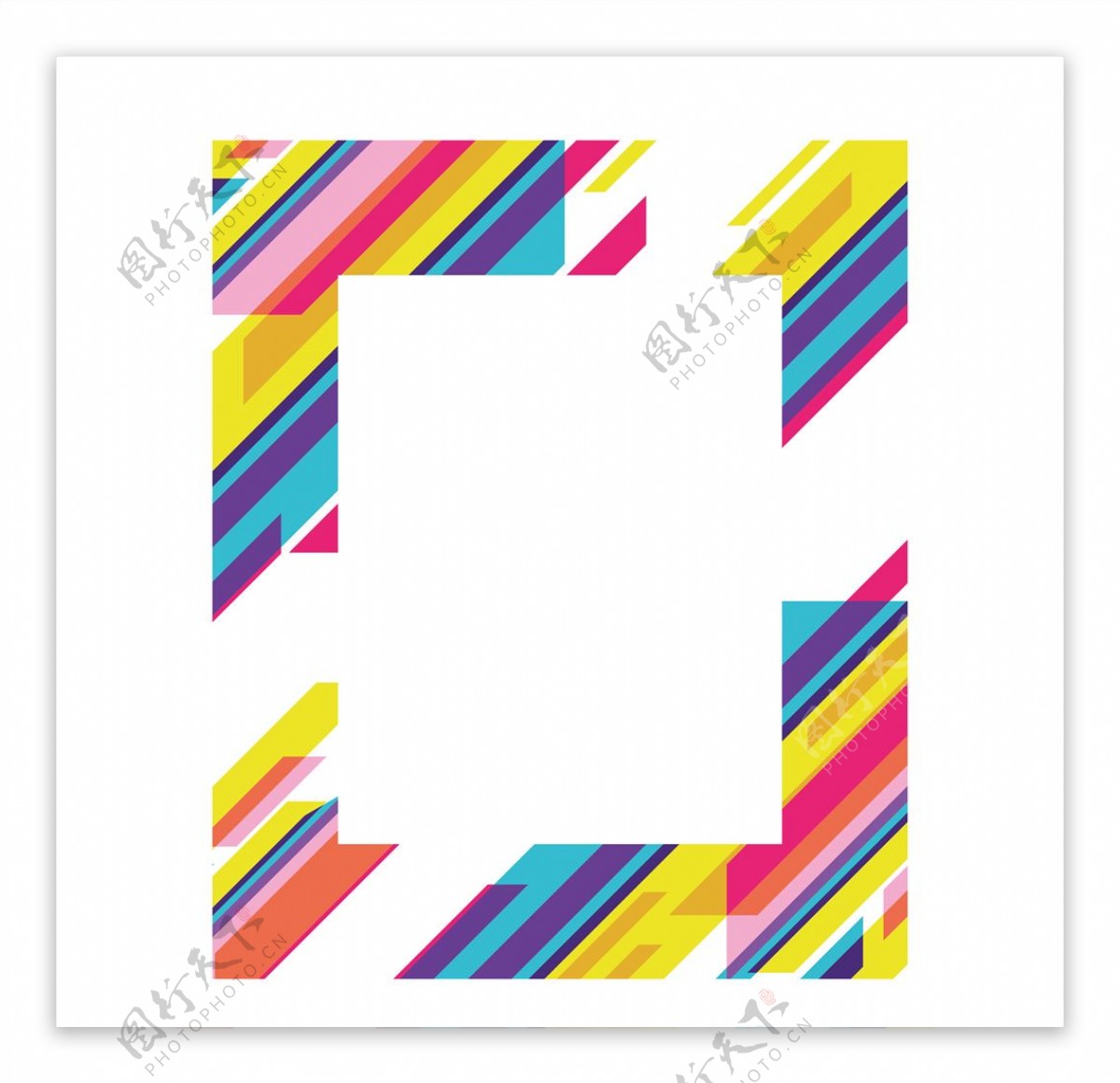 彩色边框图片素材-编号40108147-图行天下